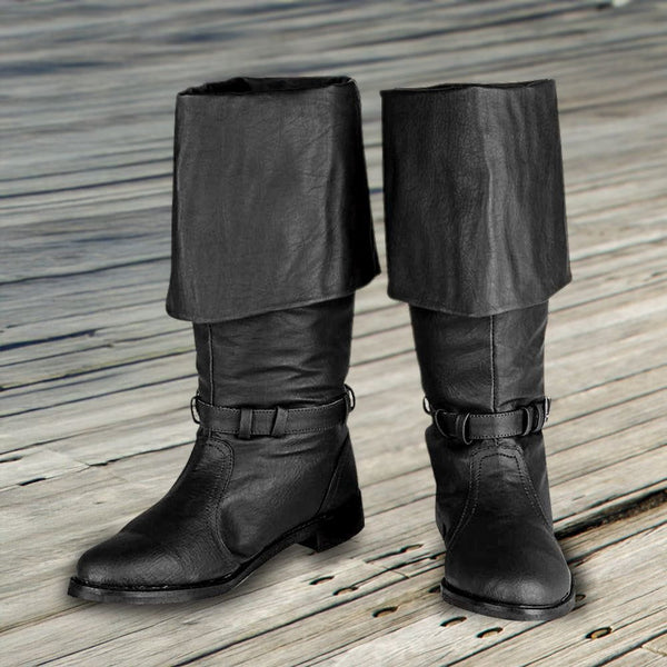 Deep-Cuff Pirate Boots | Faux Leather